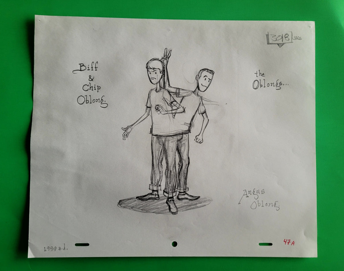Biff & Chip Oblong Development Art #003 – Angus Oblong.