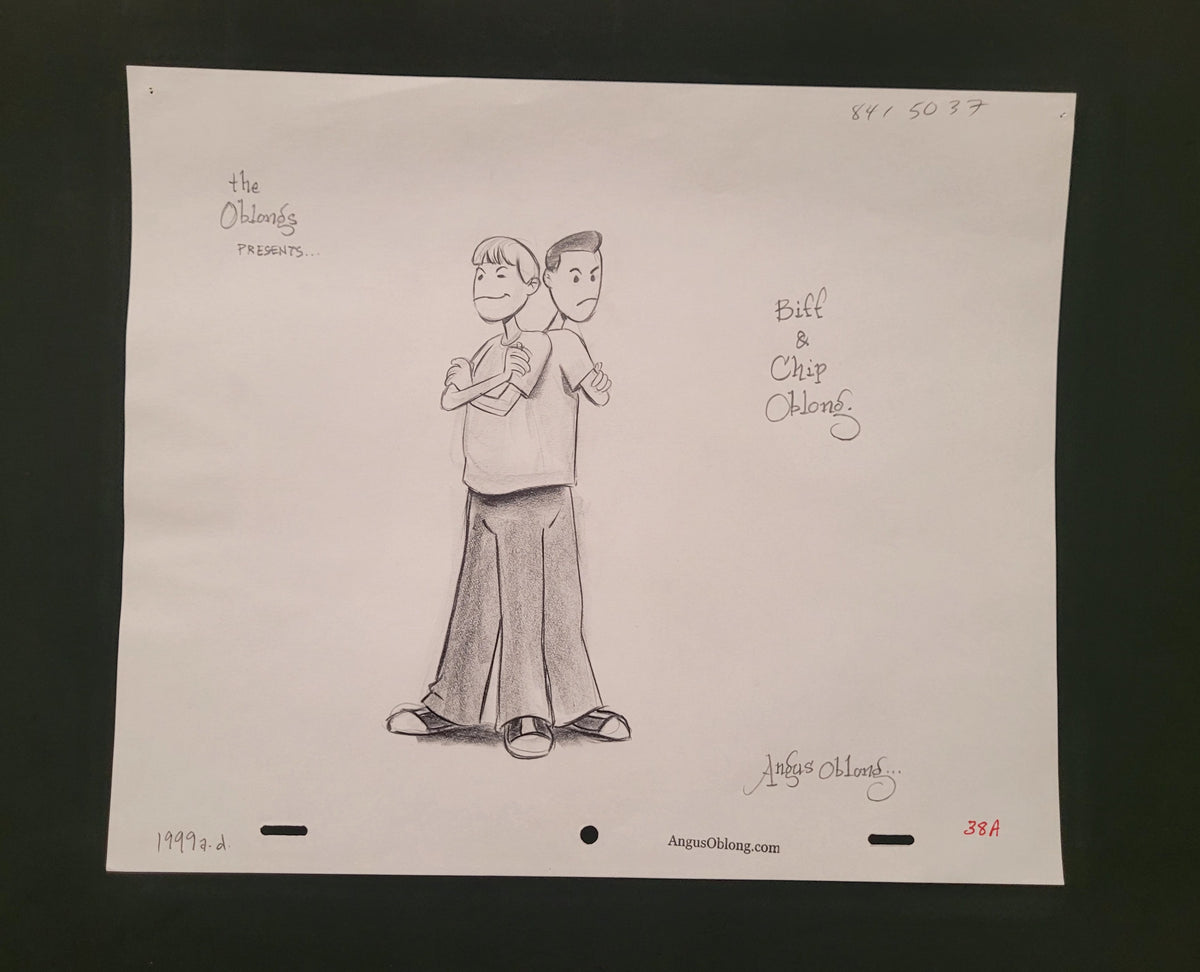 Biff and Chip Not Speaking to Each Other Development Art. – Angus Oblong.