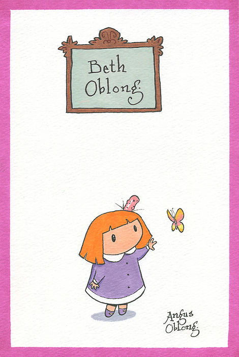 Beth Oblong & Butterfly. – Angus Oblong.