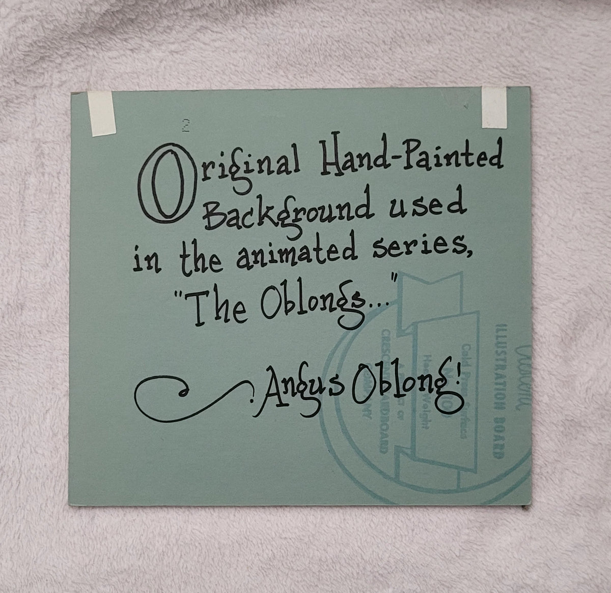 Oblongs Background Dr's Office. – Angus Oblong.