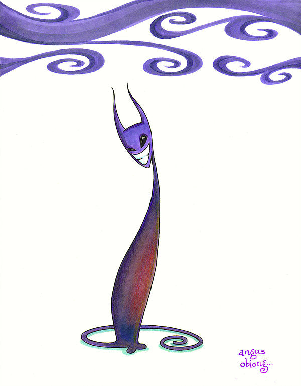 Trippy Kitty Purple. – Angus Oblong.